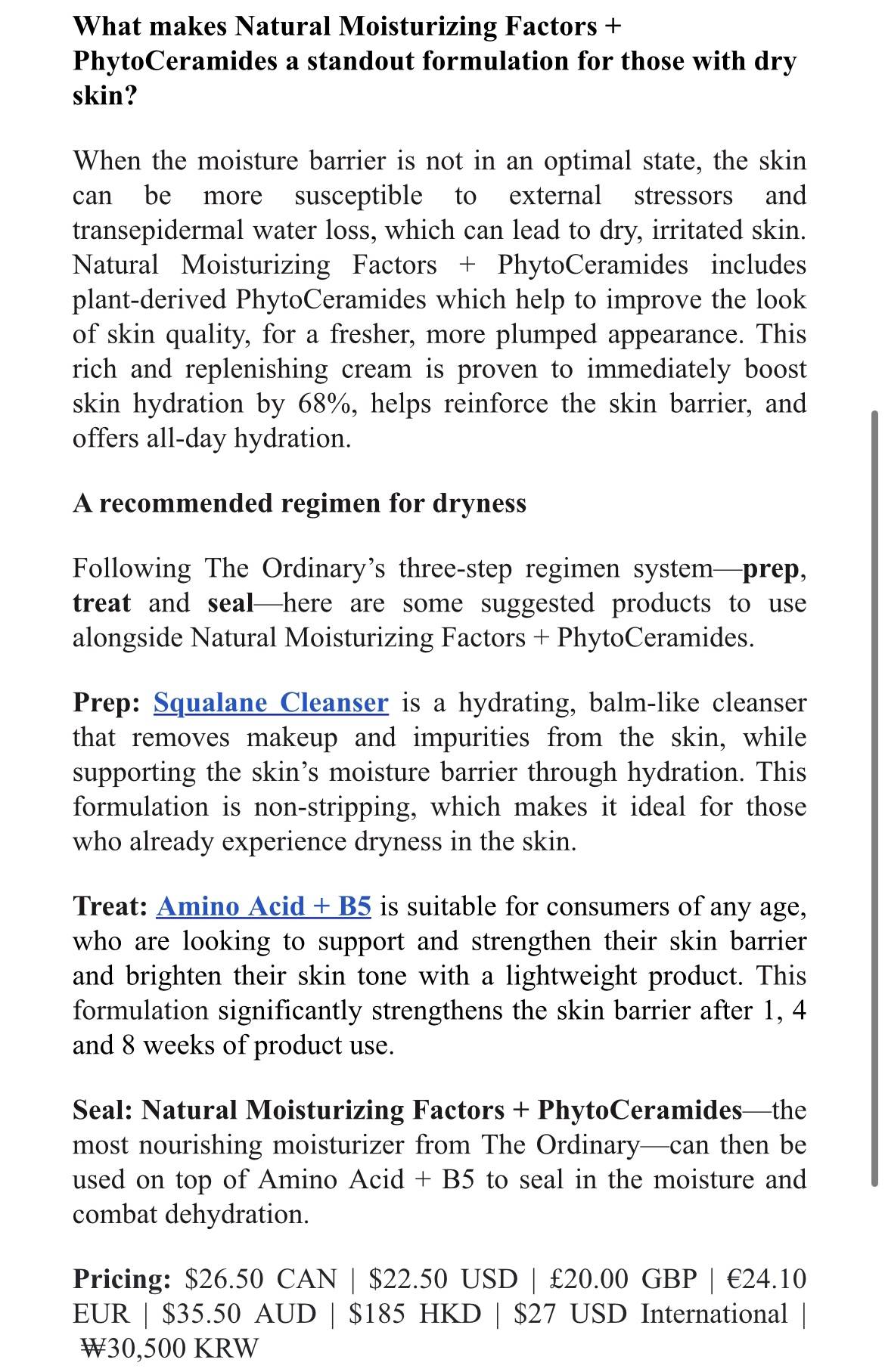 Natural Moisturizing Factors + PhytoCeramides Reviews