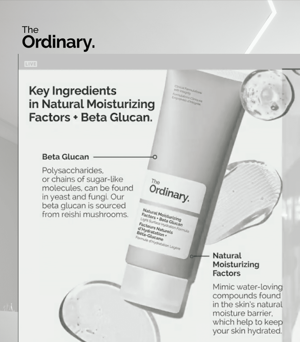 Natural Moisturizing Factors + Beta Glucan - 80% LOVE IT
