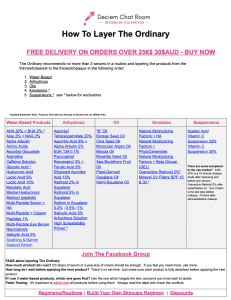 How To Layer The Ordinary Products Beginner´s Guide To Layering